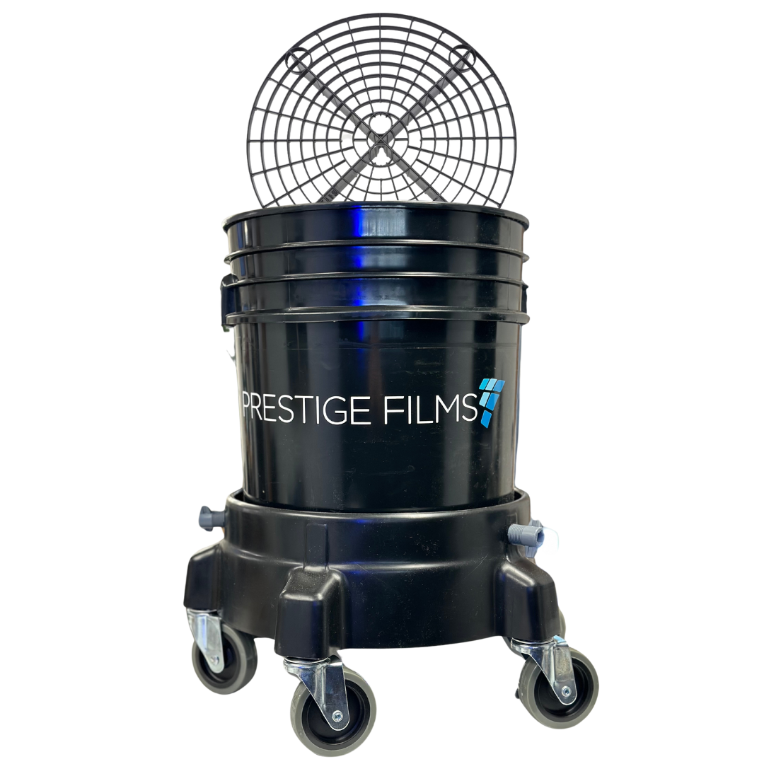 Car Wash Bucket with Grit Guard & Wheels - Prestige Films